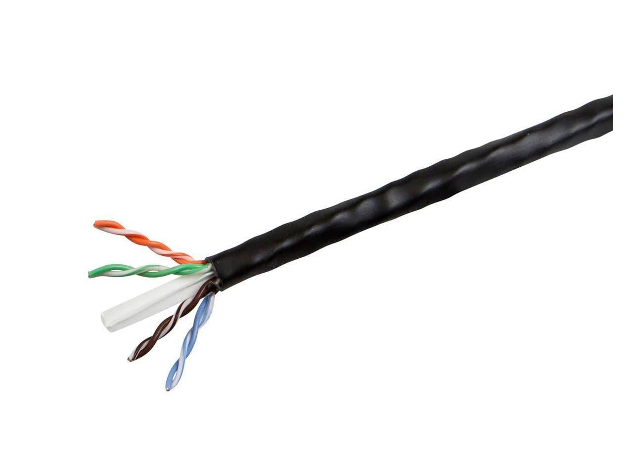 Monoprice Cat6 CMP Bulk Cable - 1000 Feet - Black | UTP, UL, Solid ...