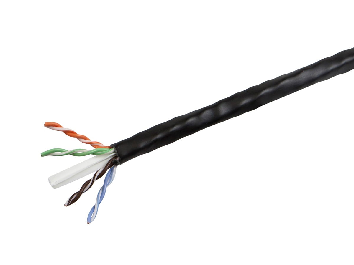 Monoprice Cat6 CMP Bulk Cable - 1000 Feet - Black | UTP, UL, Solid ...