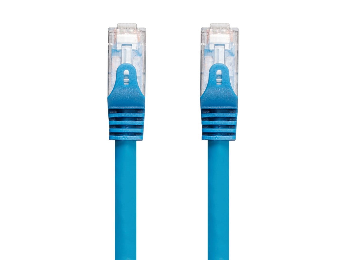 Monoprice Cat6 Ethernet Patch Cable - 100 Feet - Blue | Snagless, RJ45 ...