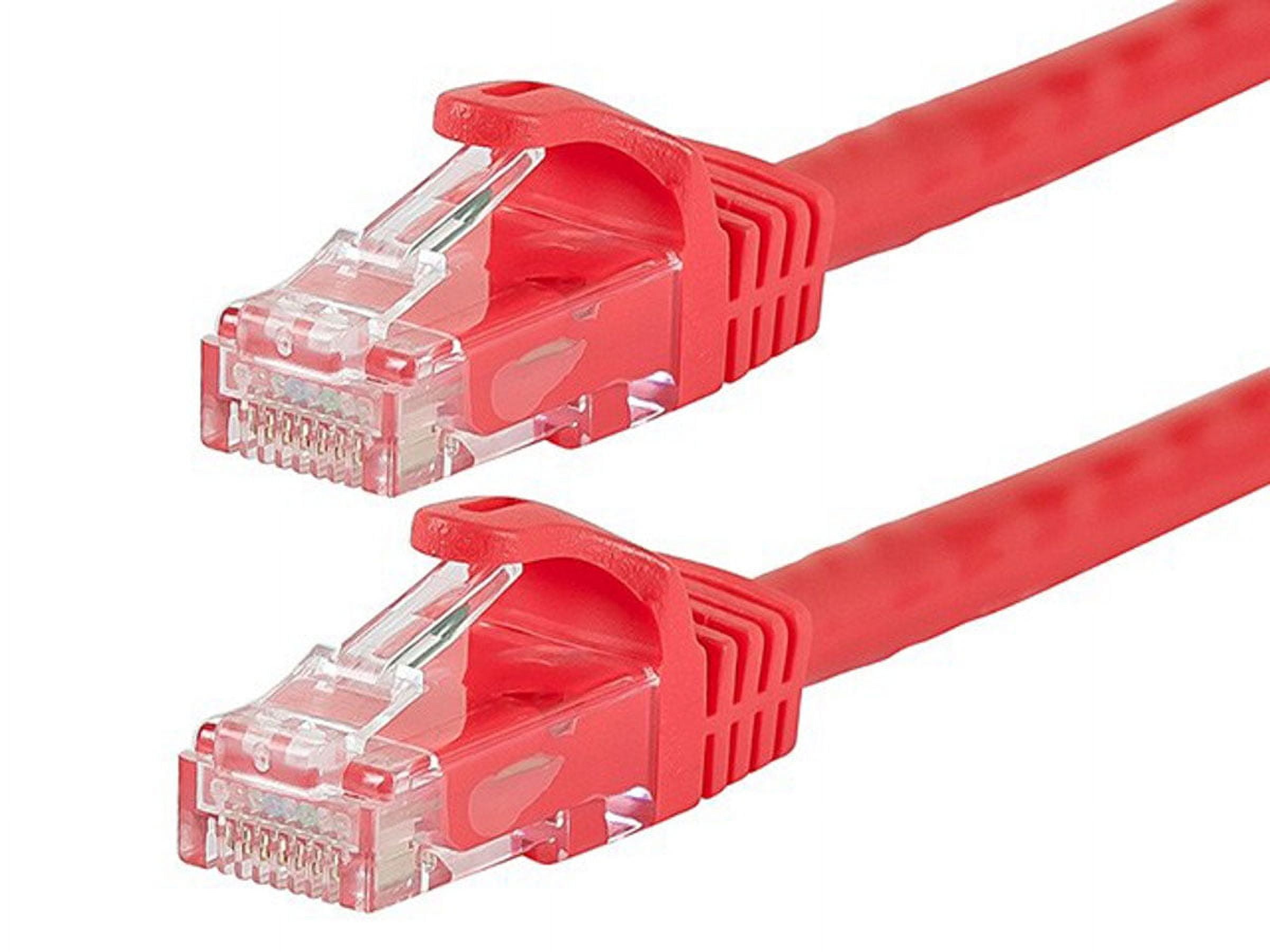 Monoprice, Inc. Flexboot Cat6 24awg Cable_ 14ft Red - Walmart.com