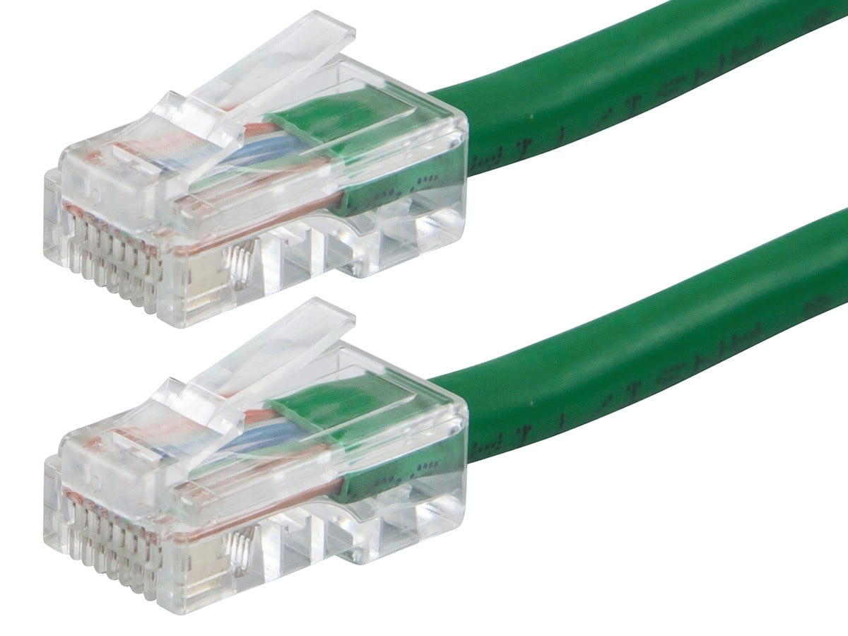 Monoprice Cat6 Ethernet Patch Cable - 20 Feet - Green | Network Internet Cord - RJ45, Stranded ...