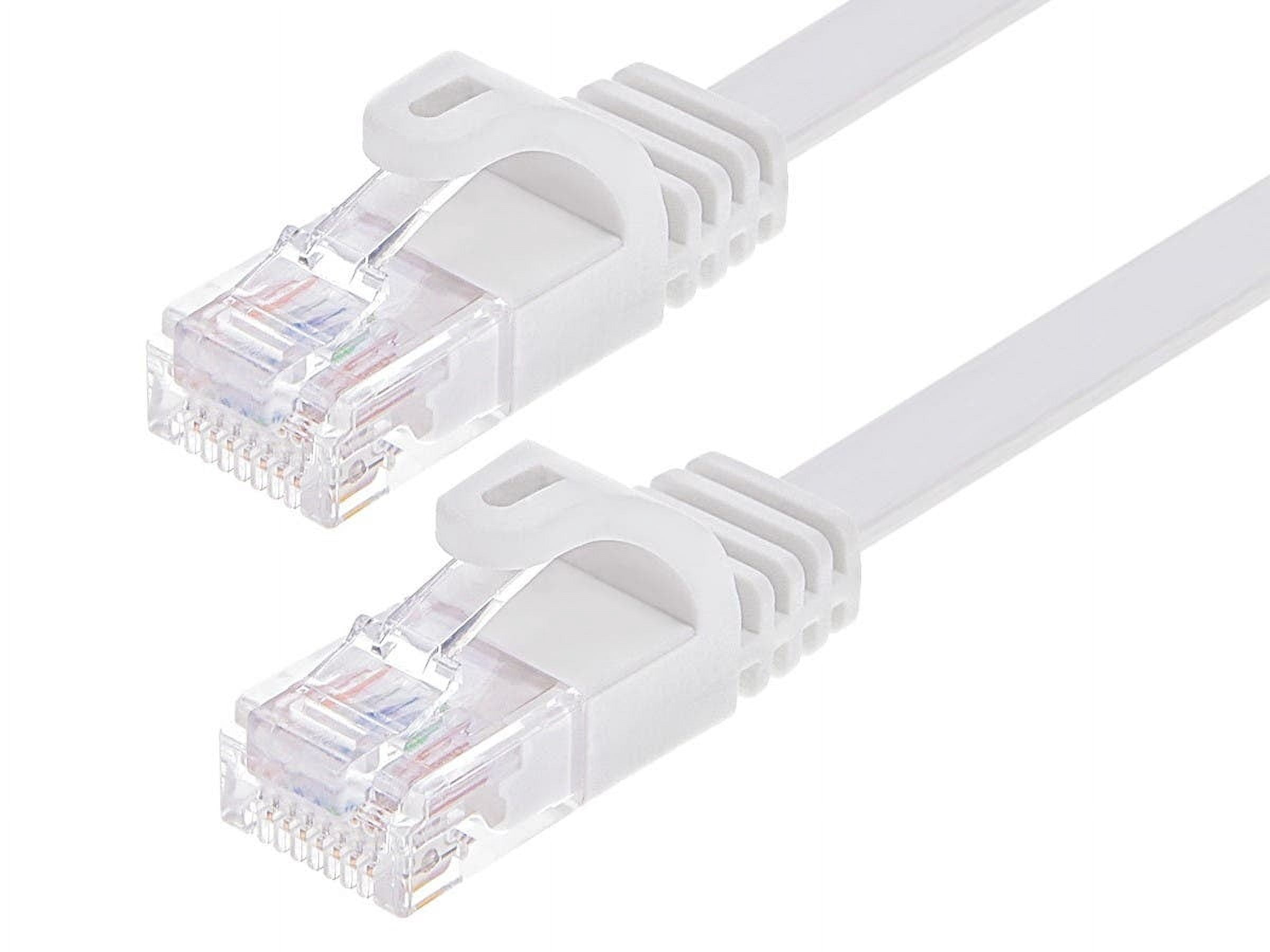 Monoprice Cat6 Ethernet Patch Cable - 3 Feet - White | Snagless RJ45 ...