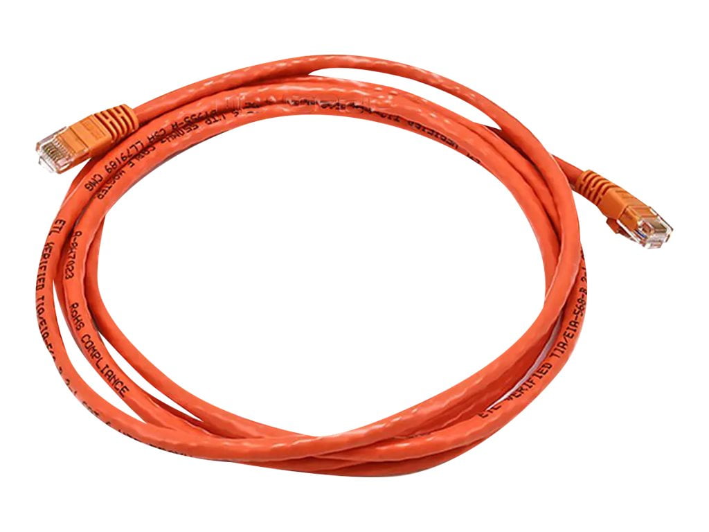 Monoprice Cat6 Ethernet Patch Cable - 7 Feet - Orange | Network ...