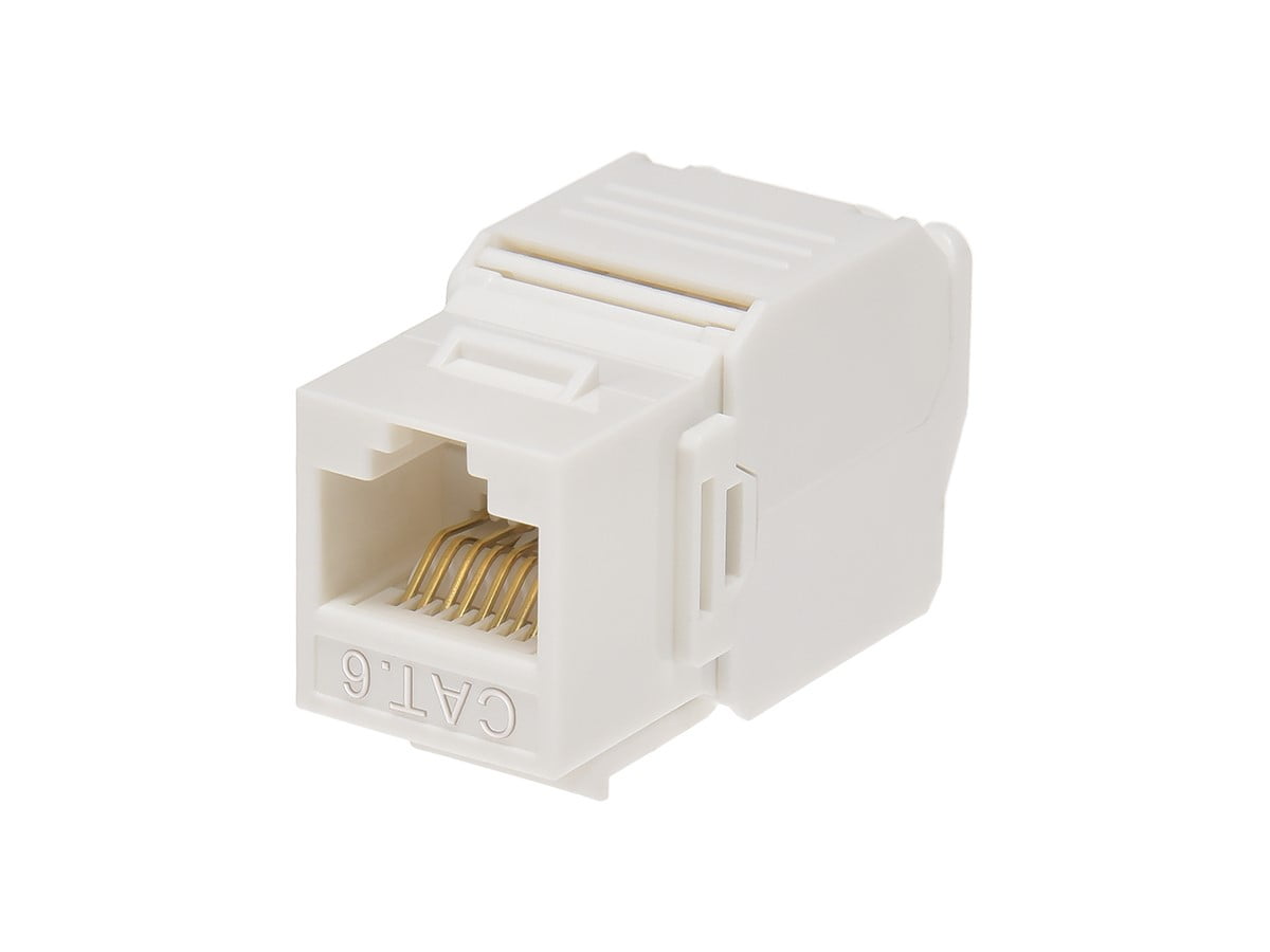 Monoprice Cat6 RJ45 Toolless 180-Degree Keystone Jack for 22-24AWG ...