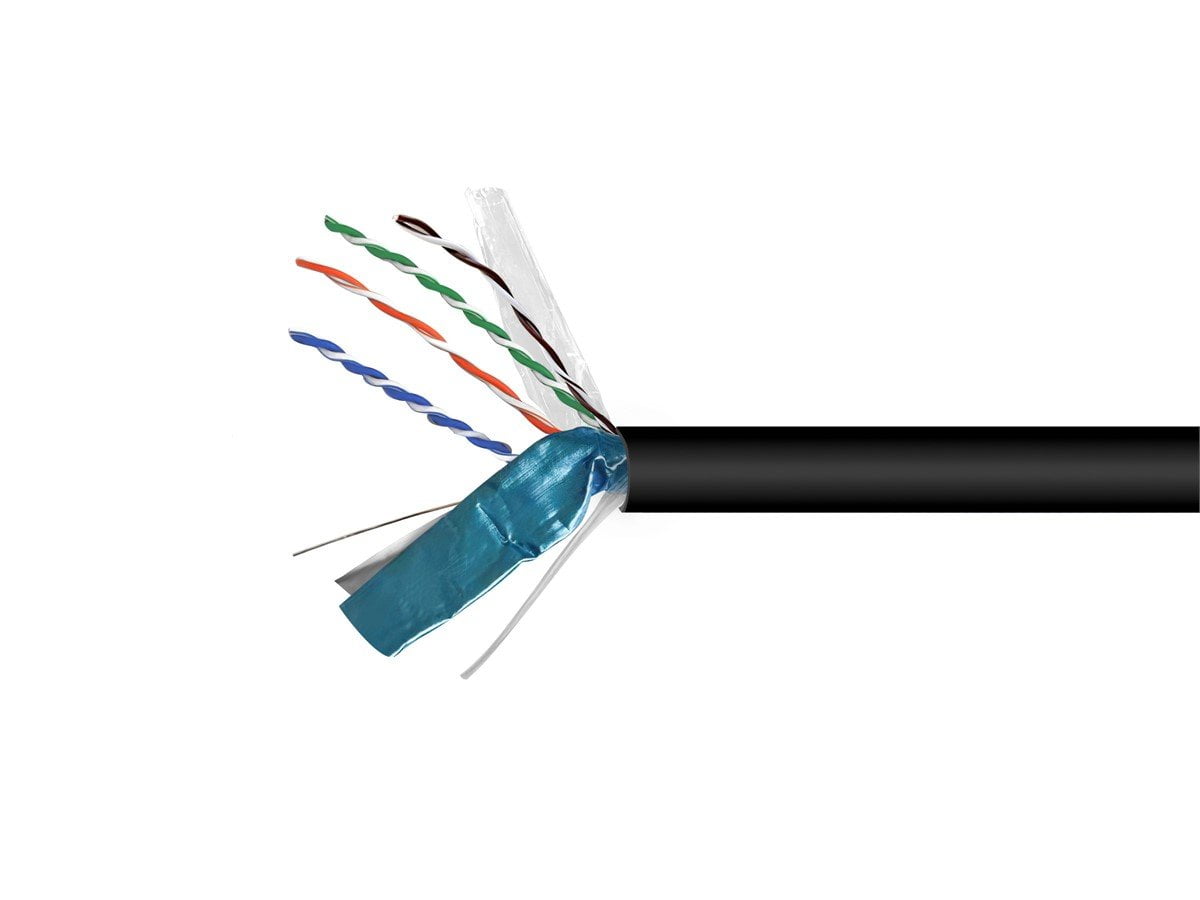 Monoprice Cat6A Ethernet Bulk Cable - 1000 Feet - Black | Network ...