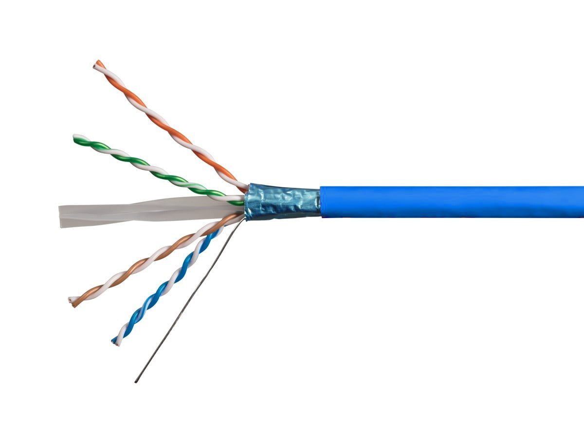 Monoprice Cat6A Ethernet Bulk Cable - 1000 Feet - Blue | Network ...