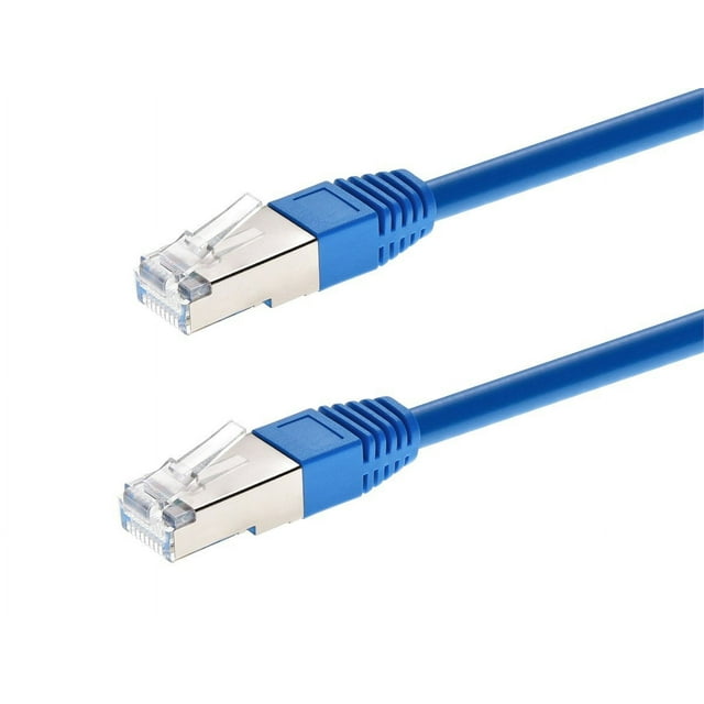 Monoprice Cat6A Ethernet Patch Cable - 10 Feet - Blue | Network Internet Cord - Zeroboot, RJ45 ...