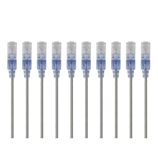 Monoprice Cat6A Ethernet Patch Cable - 5 Feet - Gray | Network Internet ...