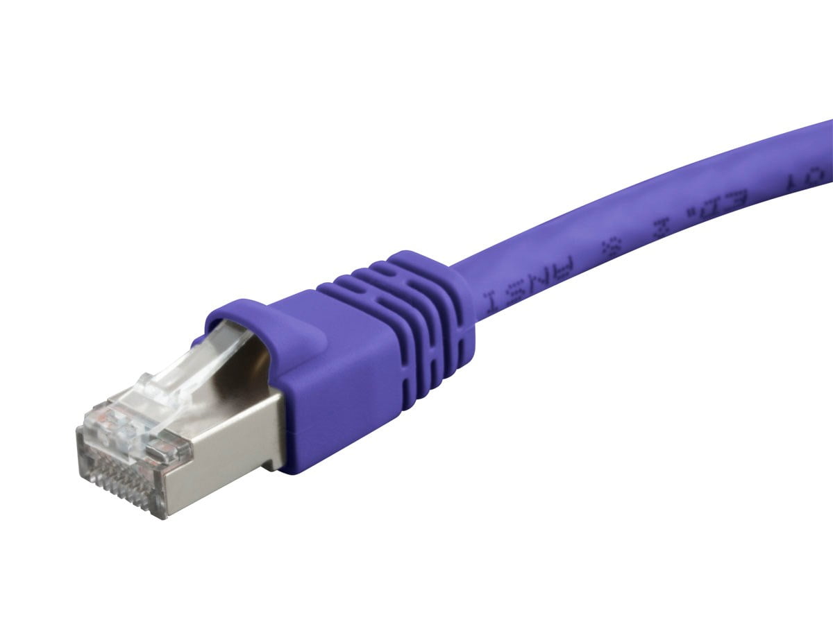 Monoprice Cat6A Ethernet Patch Cable - 5 Feet - Purple | Network ...