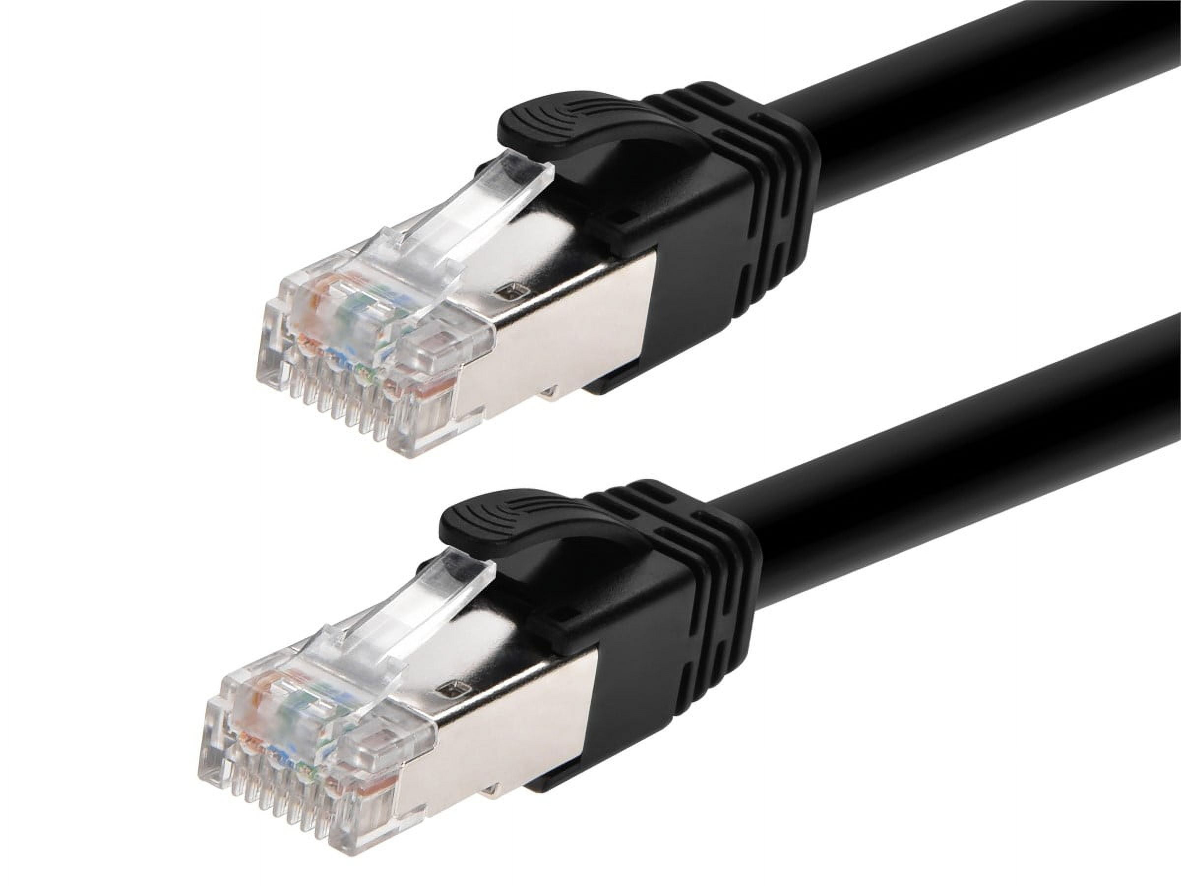 Monoprice Cat6A PoE Patch Cable - 1 Feet - Black | 100W, PoE ++ (IEEE ...