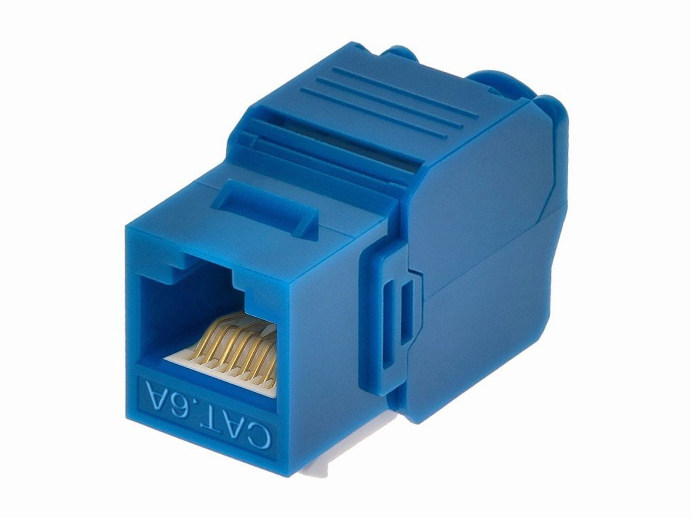Monoprice Cat6A RJ45 Toolless 180-Degree Keystone Jack for 22-24AWG ...