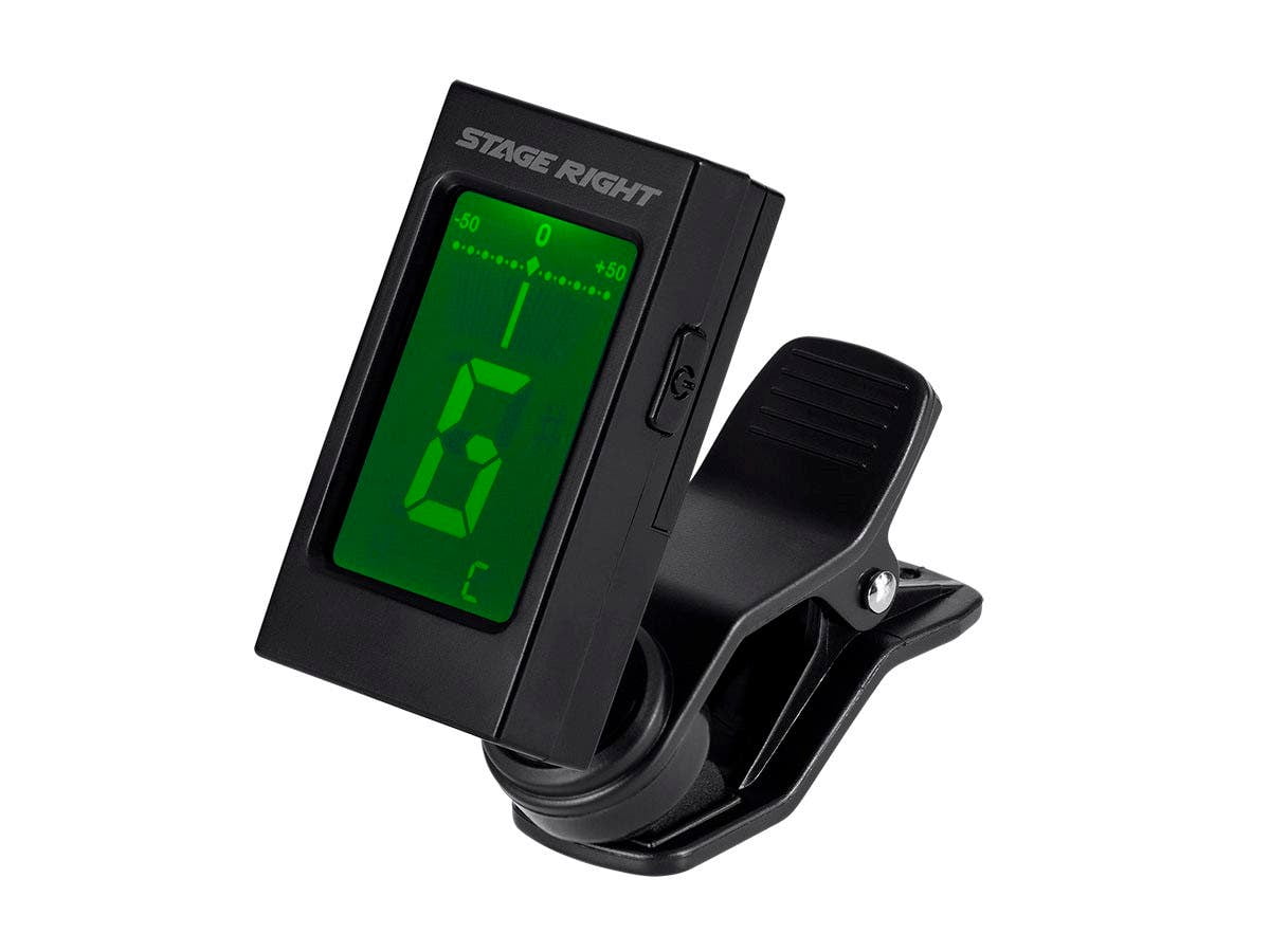 Monoprice Clip-On Guitar Tuner, With Wide Tuning Range, Five Tuning ...