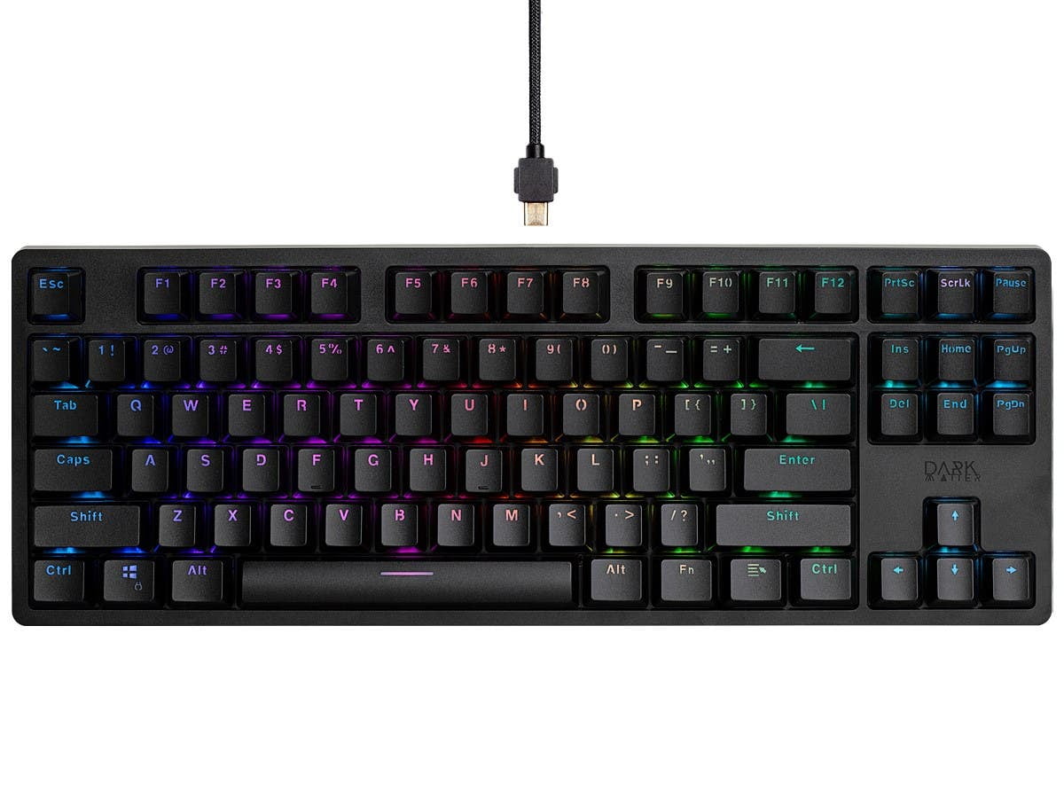 Monoprice Collider TKL Gaming Keyboard - Cherry MX (Blue), RGB Backlit ...