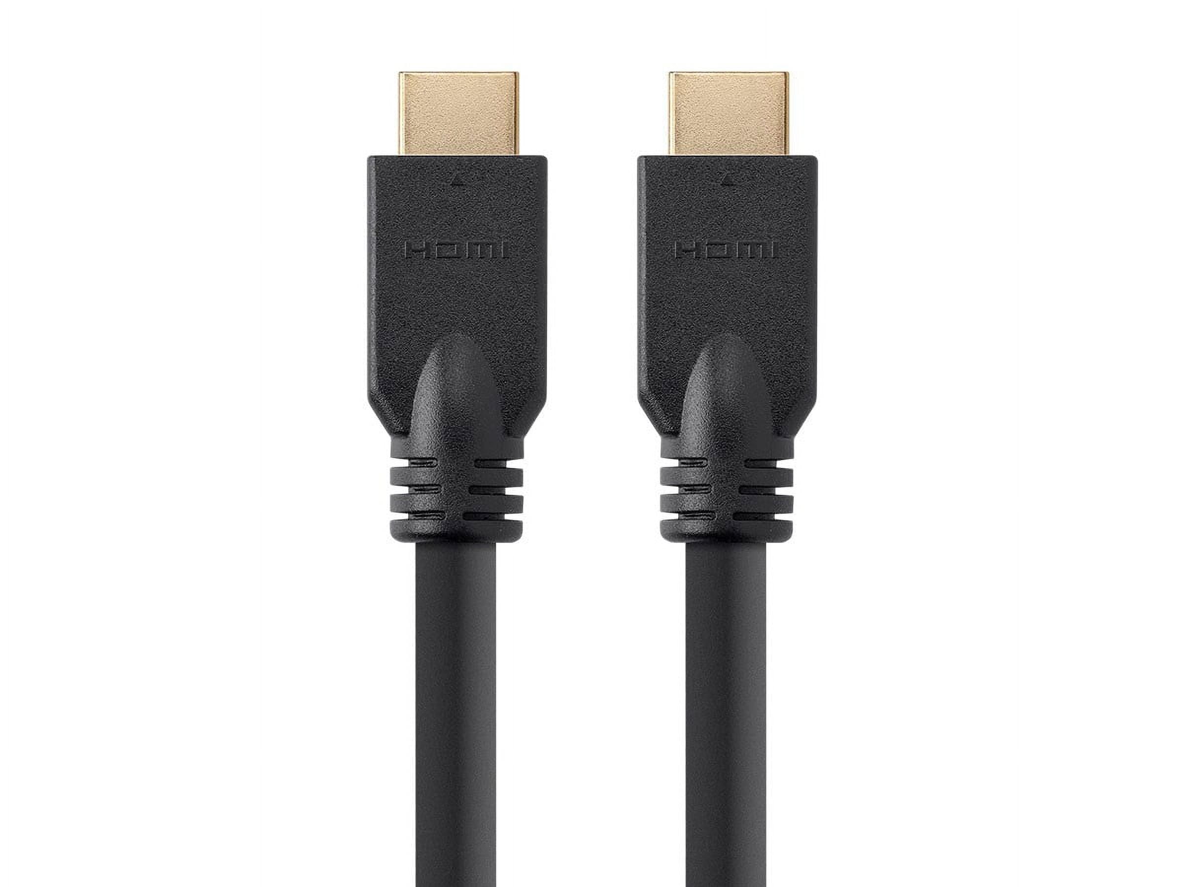 Monoprice HDMI Cable - 20 Feet - Black (No Logo) High Speed, 4K@60Hz 10 ...