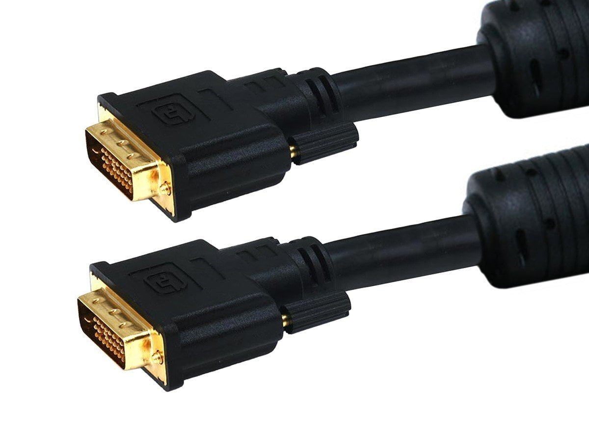 Monoprice DVI-D Cable - 15 Feet - Black | 28AWG CL2 Dual Link 9.9 Gbps ...
