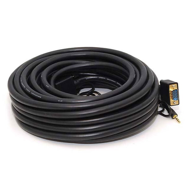 Monoprice Computer Video Cable,Black,50ft L 560 - Walmart Business Supplies