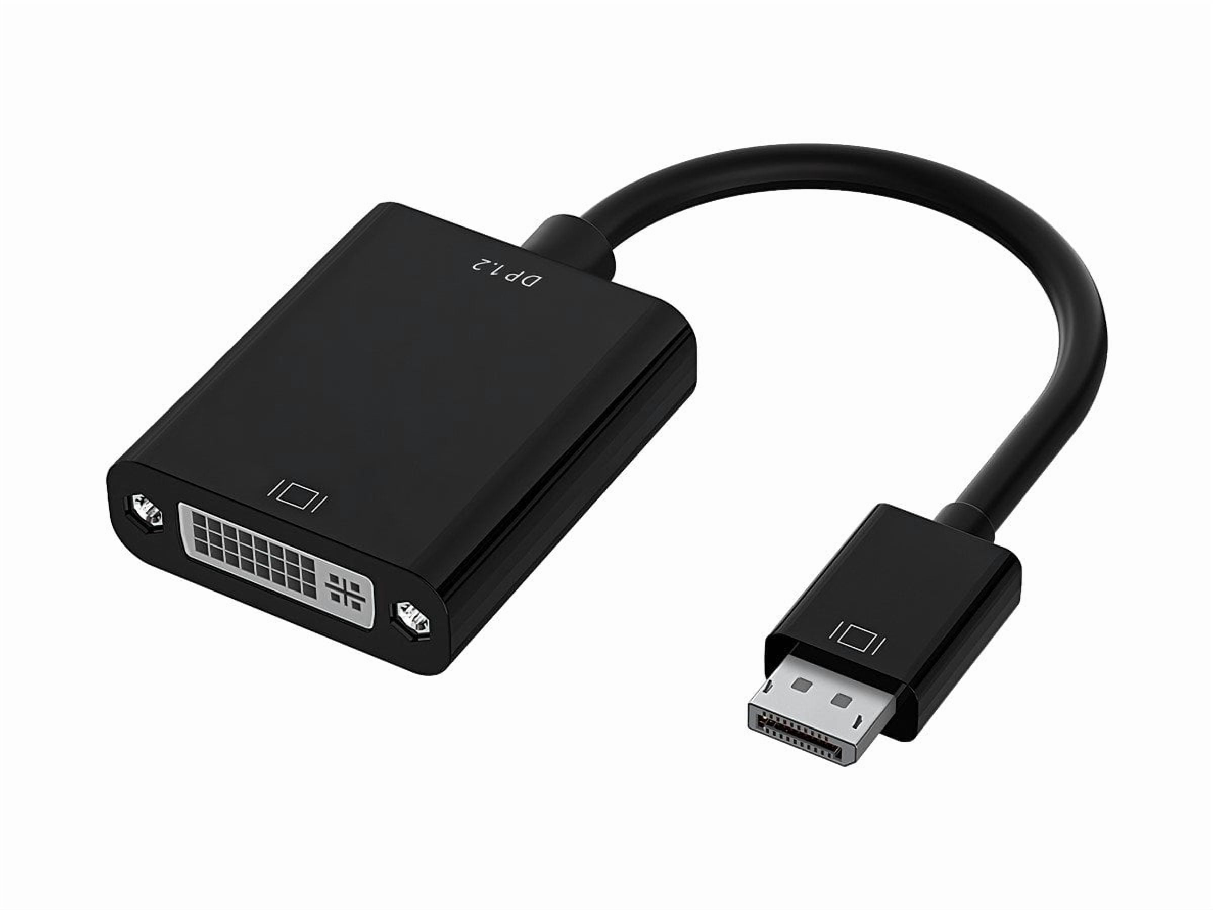 Monoprice DisplayPort 1.2a to DVI Active Adapter - Black, Compatible ...