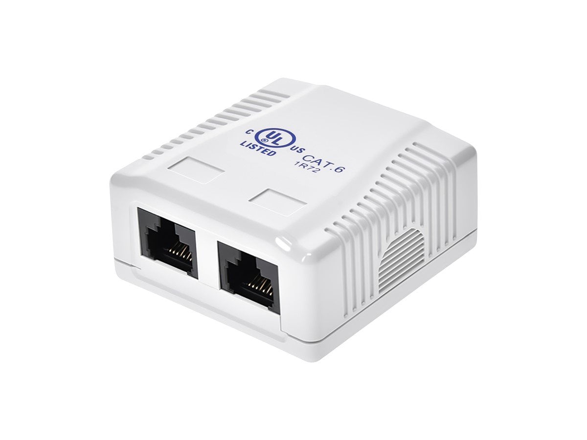 Surface Mount Box Cat6 Double (7093) - Walmart.com