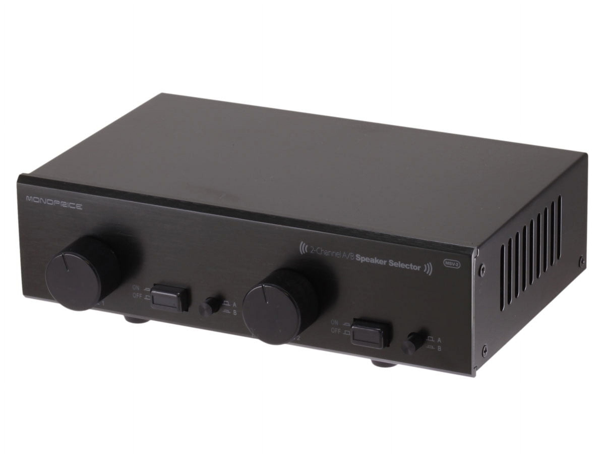 Monoprice Dual Source 2-Channel A/B Speaker Selector With Volume ...