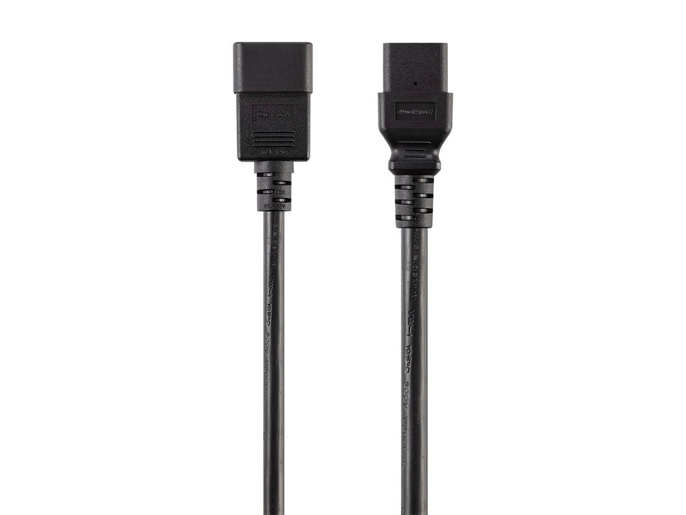 Monoprice Heavy Duty Extension Cord - 6 Feet - Black | IEC 60320 C20 to ...