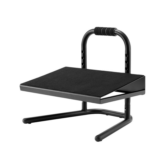 Monoprice Ergonomic Adjustable Height Footrest - Ideal for Work, Desk ...