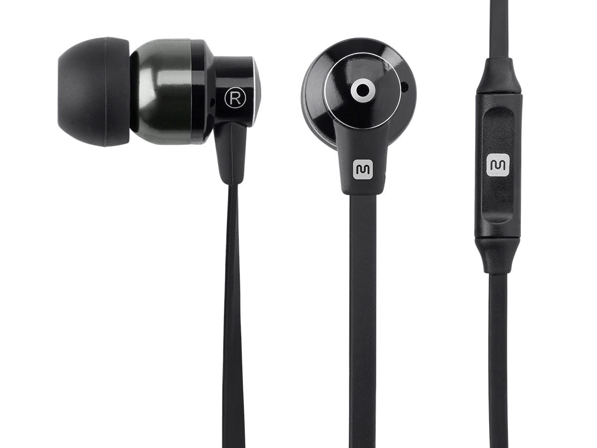 Monoprice Hi-Fi Reflective Sound Technology Earbuds Headphones - Black ...