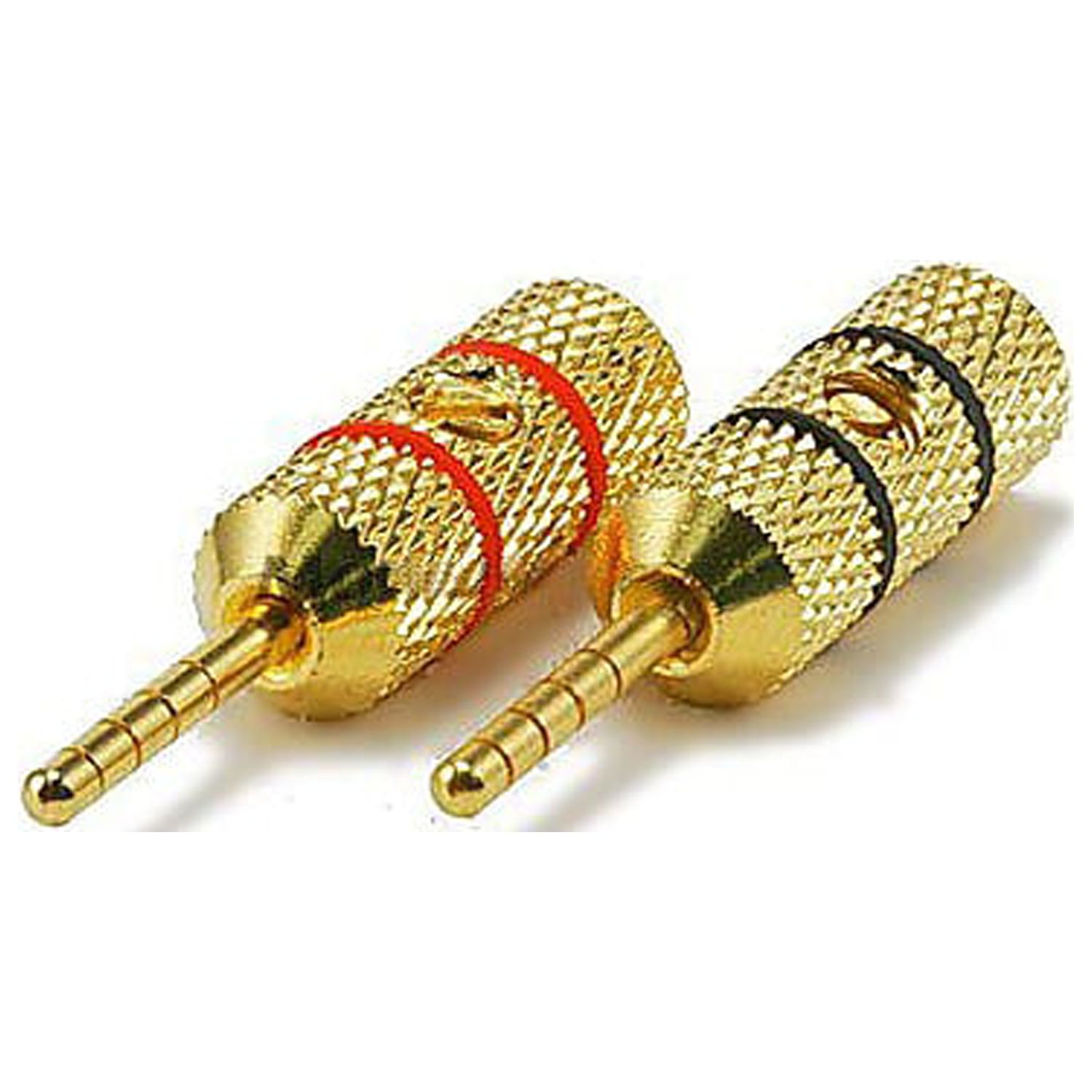 Monoprice High-Quality Pin Crimp Type Gold Plated Speaker Pin Plug ...
