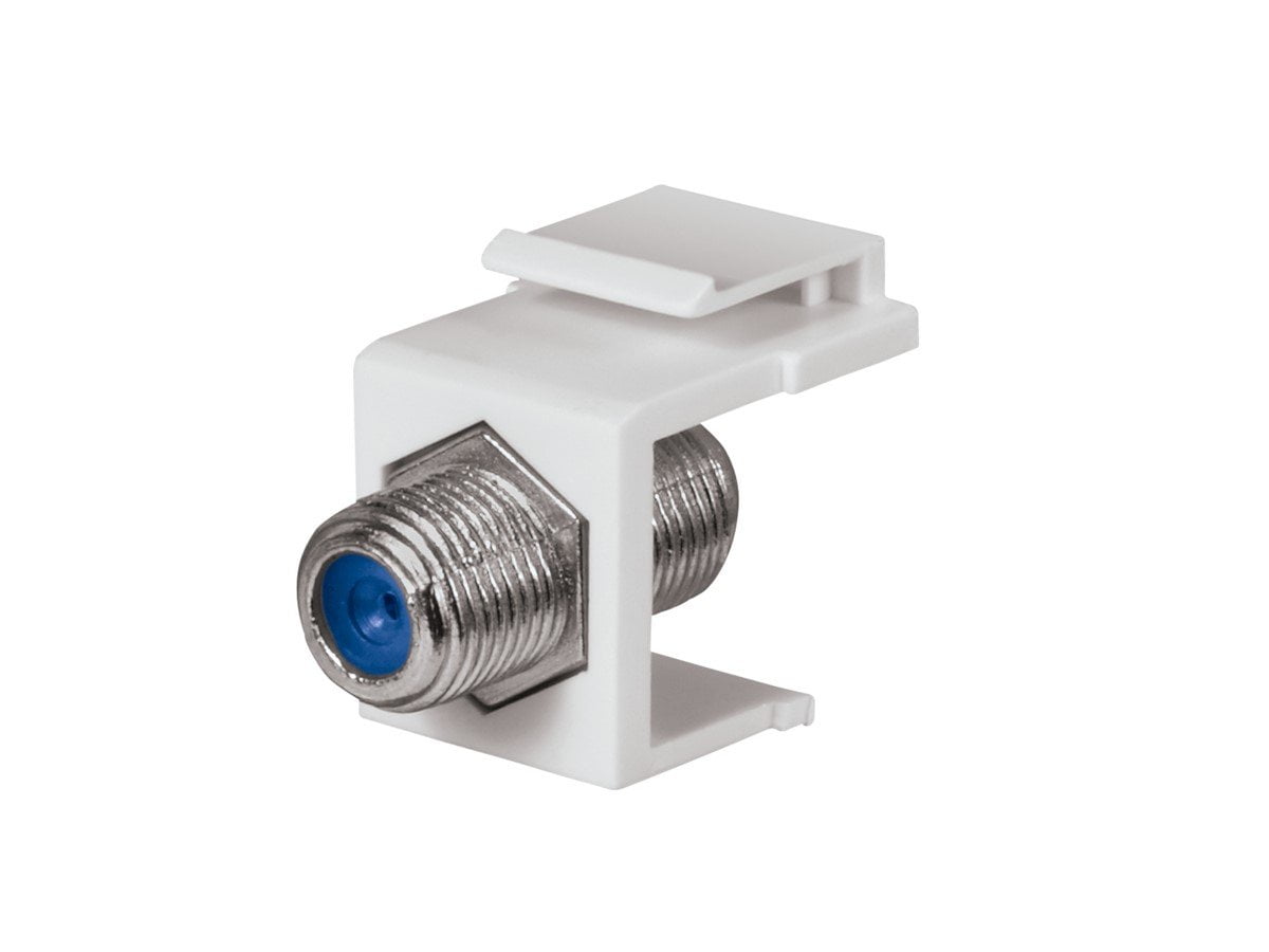 Monoprice Keystone Jack w/ 3.0 GHZ F-Connector, Ultra White, UL ...