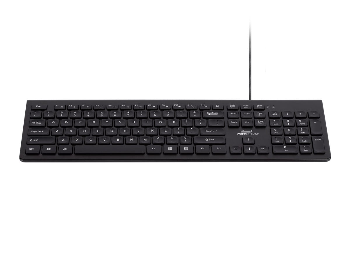 Monoprice Low-Profile Spill-Resistant Silent Keyboard – Membrane Water ...