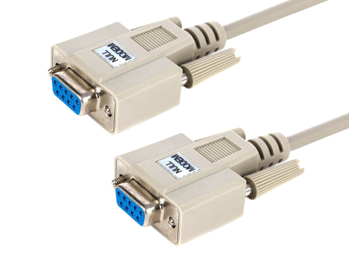 Monoprice Molded Null Modem Cable - 10 Feet - DB9 Female/Female ...