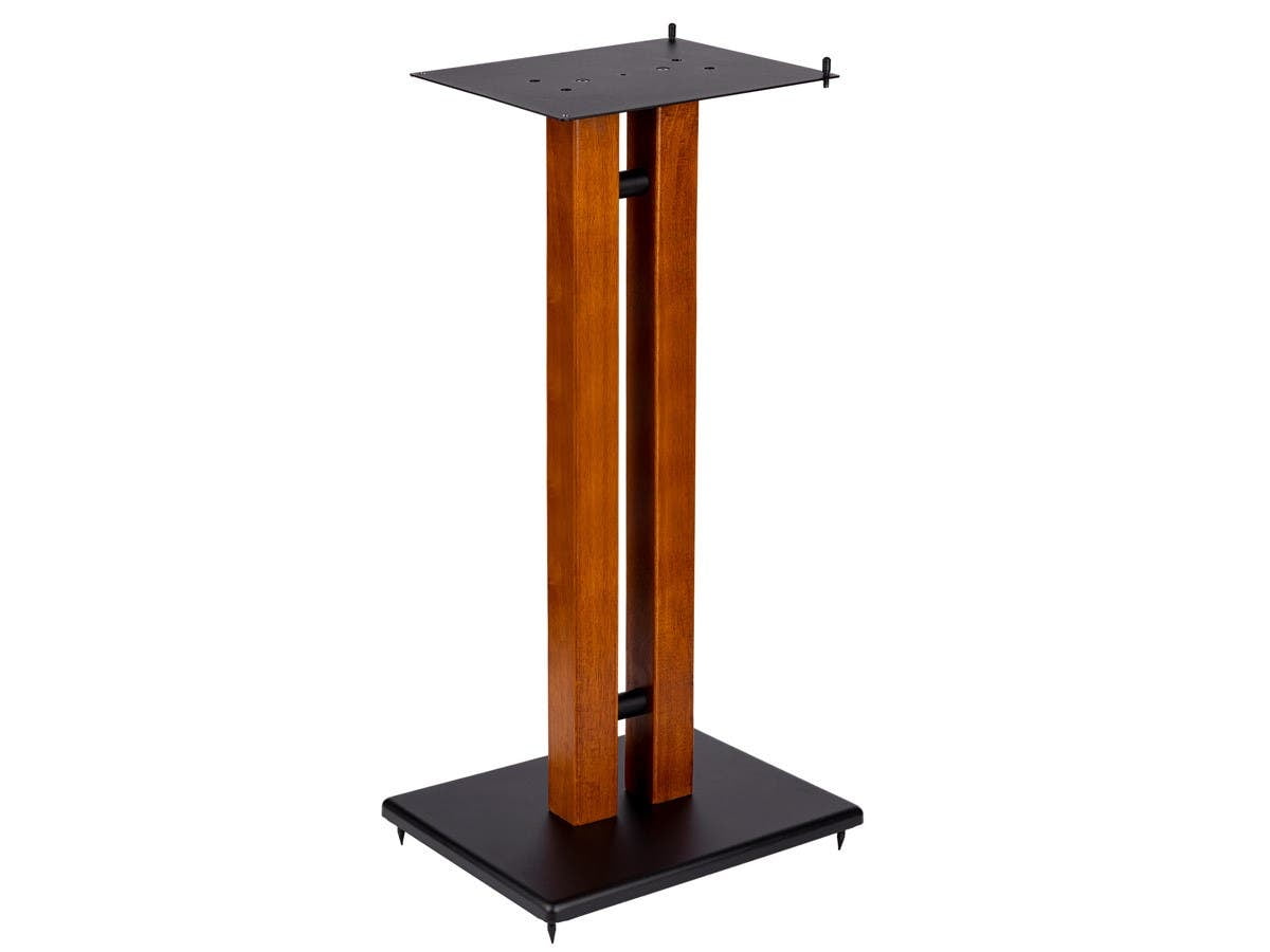 Monoprice Monolith 32in Cherry Wood Speaker Stand with Adjustable Top ...