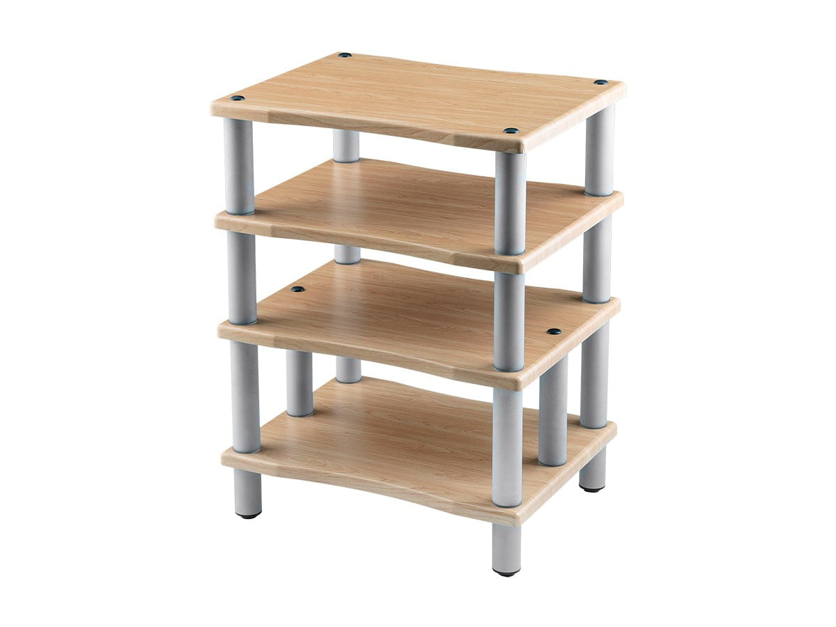 Free Shipping! Monoprice Monolith 4 Tier Audio Stand XL - Maple, Open ...
