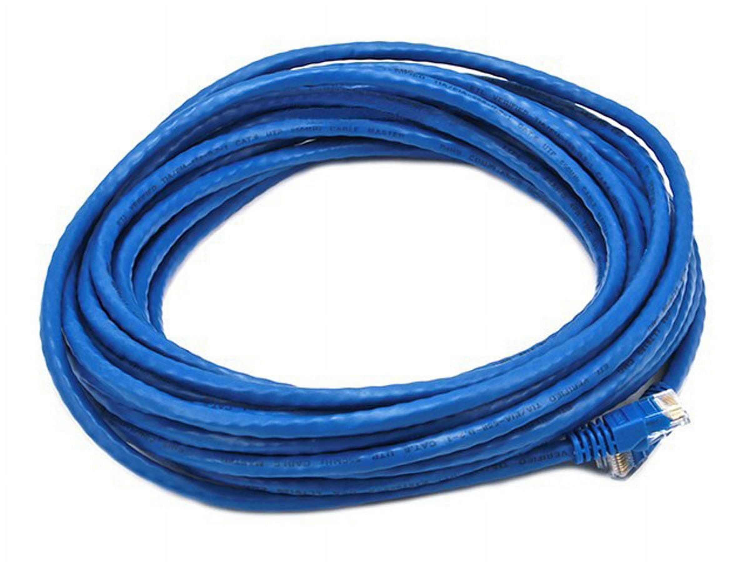 Monoprice Cat6 Ethernet Patch Cable - 30 Feet - Blue | Network Internet ...