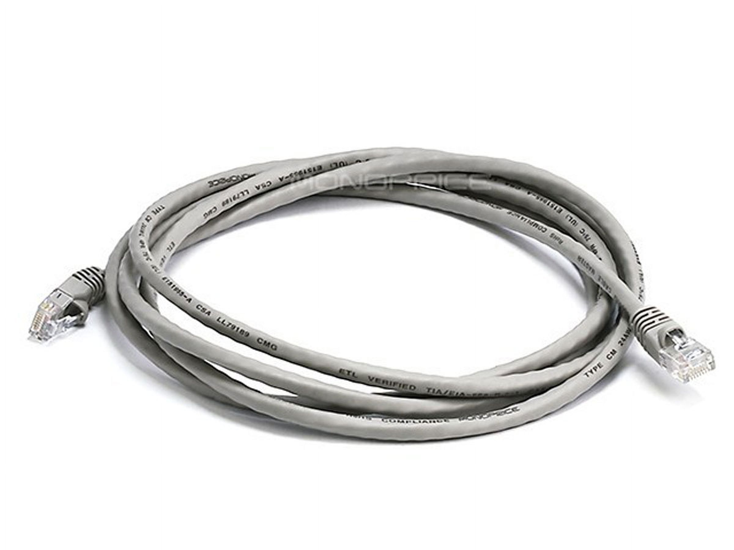 Monoprice Patch Cord,Cat 6,Booted,Gray,7.0 ft. 2301 - Walmart.com