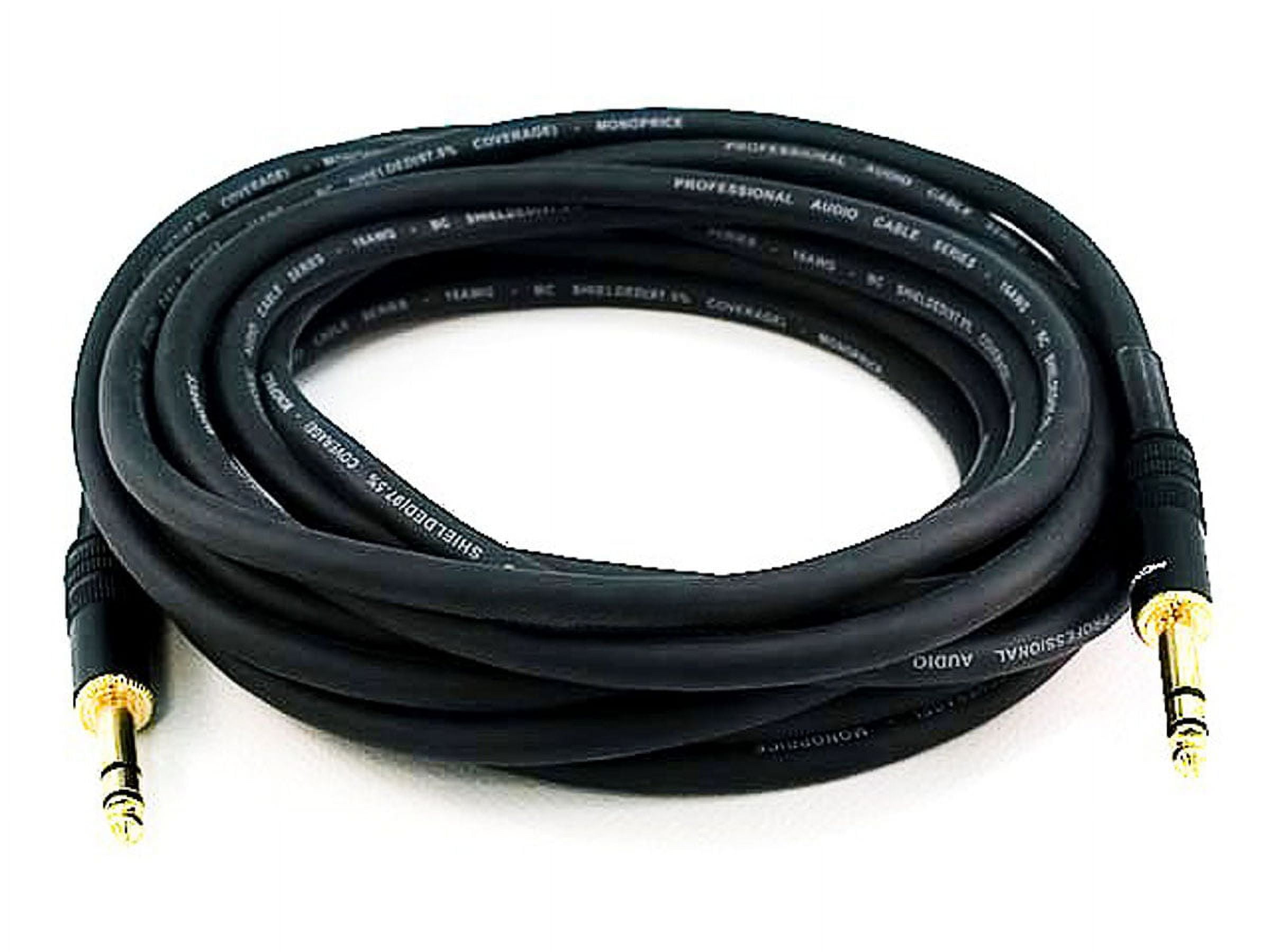 Monoprice Premier Series 1/4 Inch (TRS) Male to Male Cable Cord - 25 ...