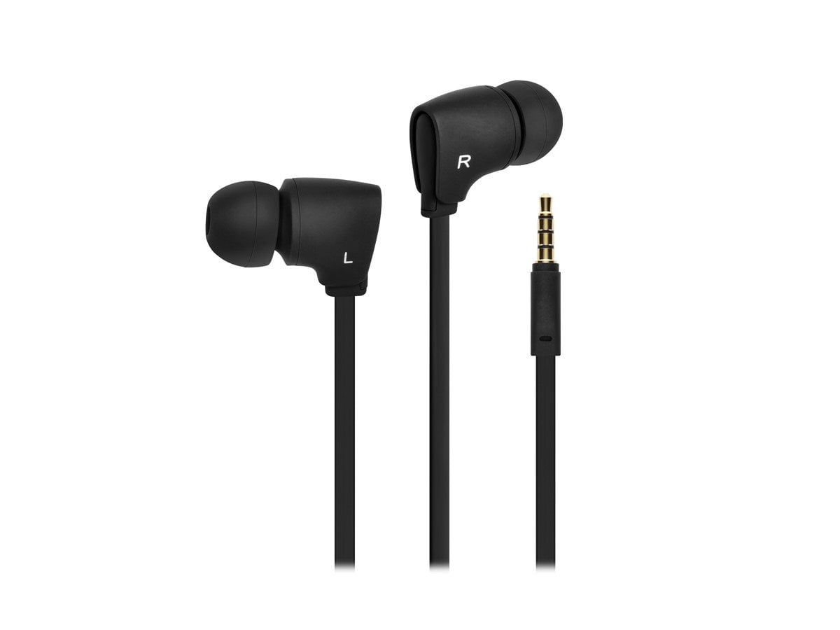 Monoprice 3.5mm Premium Wired Earbuds, With Mic & 10mm Drivers for ...