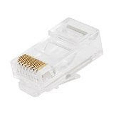 Monoprice 50-pcs RJ11 6P4C Plug for Flat Stranded Cable - Walmart.com