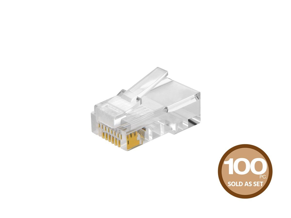 Monoprice RJ-45 Network/Modular Connector For Solid Wire Cables 107245 ...