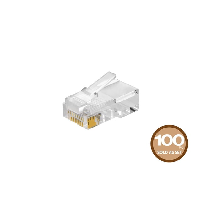 Monoprice RJ-45 Network/Modular Connector For Solid Wire Cables 107245 ...