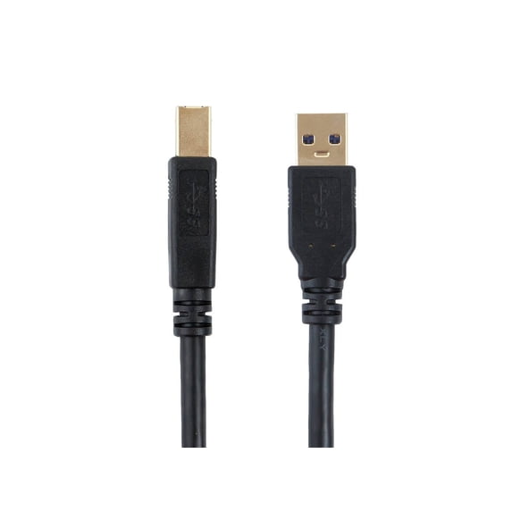 Monoprice Select Series 3' USB 3.0 A to B Cable Black 113747 - Walmart.com