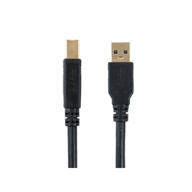 Monoprice Select Series 3' USB 3.0 A to B Cable Black 113747 - Walmart.com