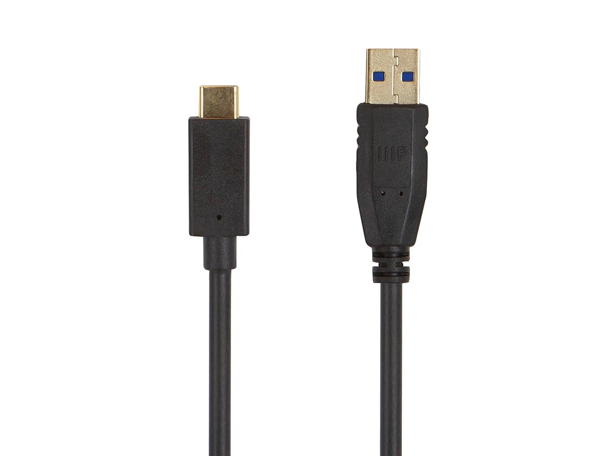 Monoprice Select USB 3.0 Type-C to Type-A Cable 6ft Black - Walmart.com