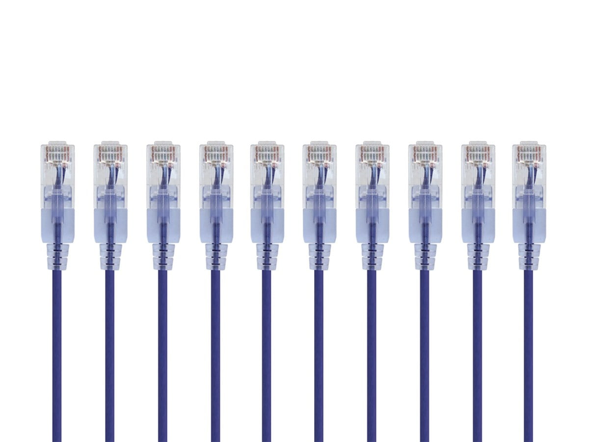 Monoprice SlimRun Cat6A Ethernet Patch Cable - Network Internet Cord ...