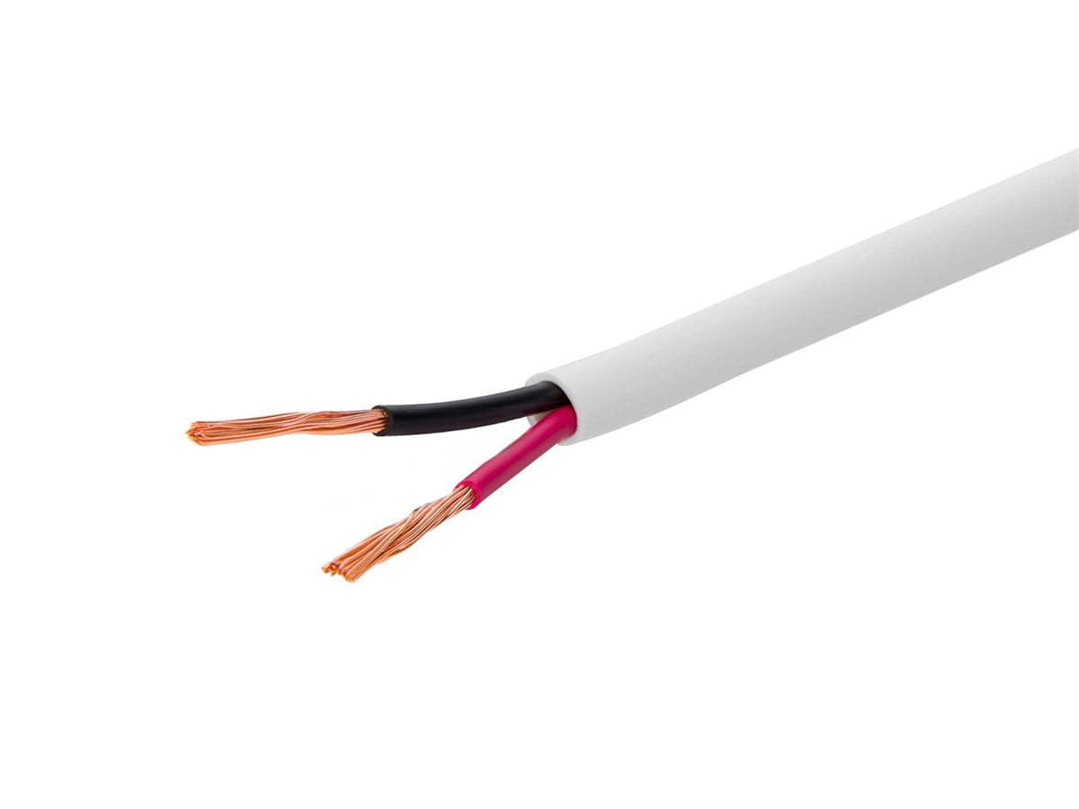 Monoprice Speaker Wire, CL2 Rated, 2-Conductor, 12AWG, 1000ft, White ...