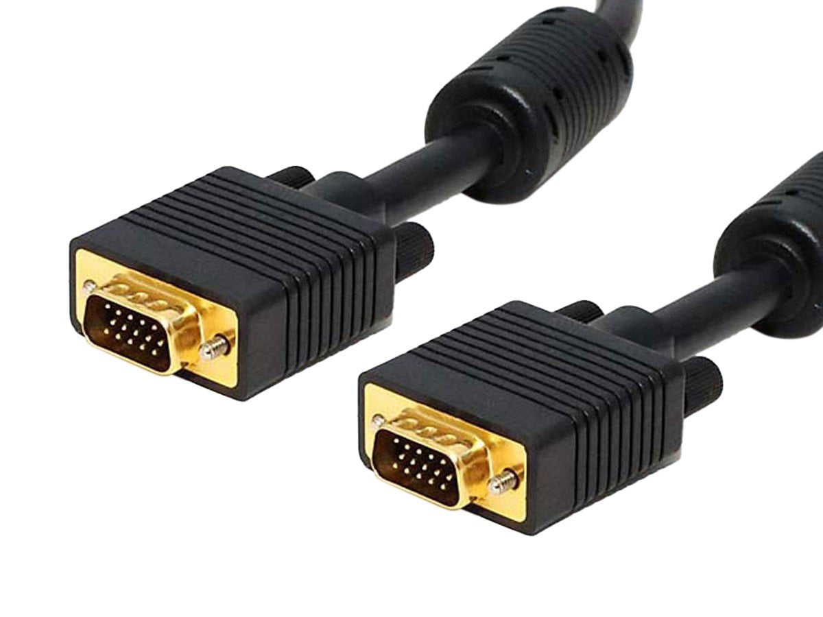 Monoprice Super VGA Cable - 50 Feet - Black | Male to Male With ...