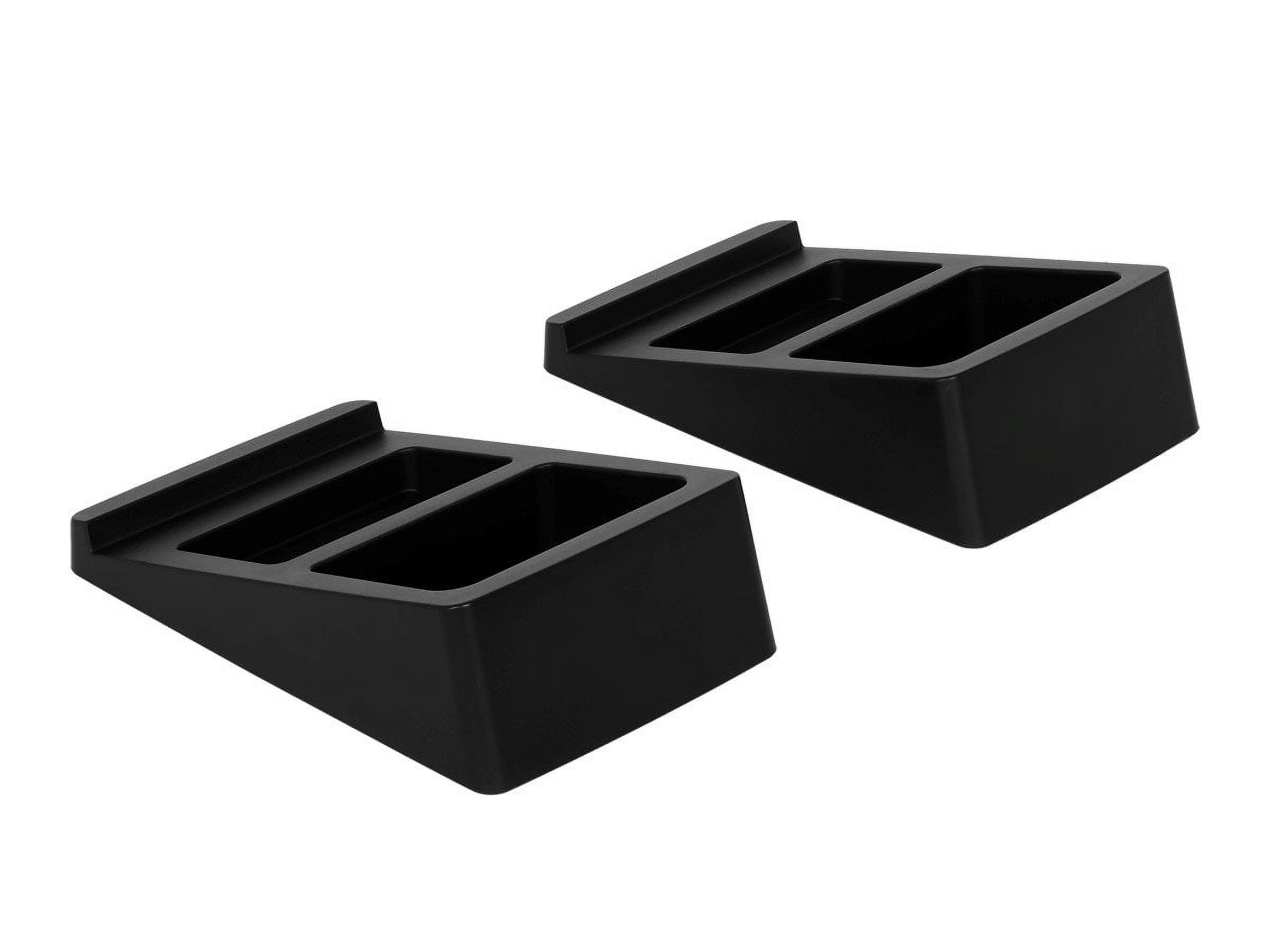 Monoprice Tilted Wedge Desktop Speaker Stands for Medium Sized Speakers ...