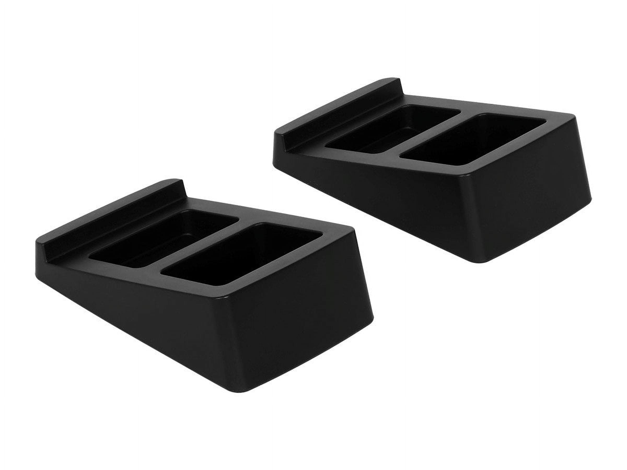 Monoprice Tilted Wedge Desktop Speaker Stands (Pair) for Small Sized ...
