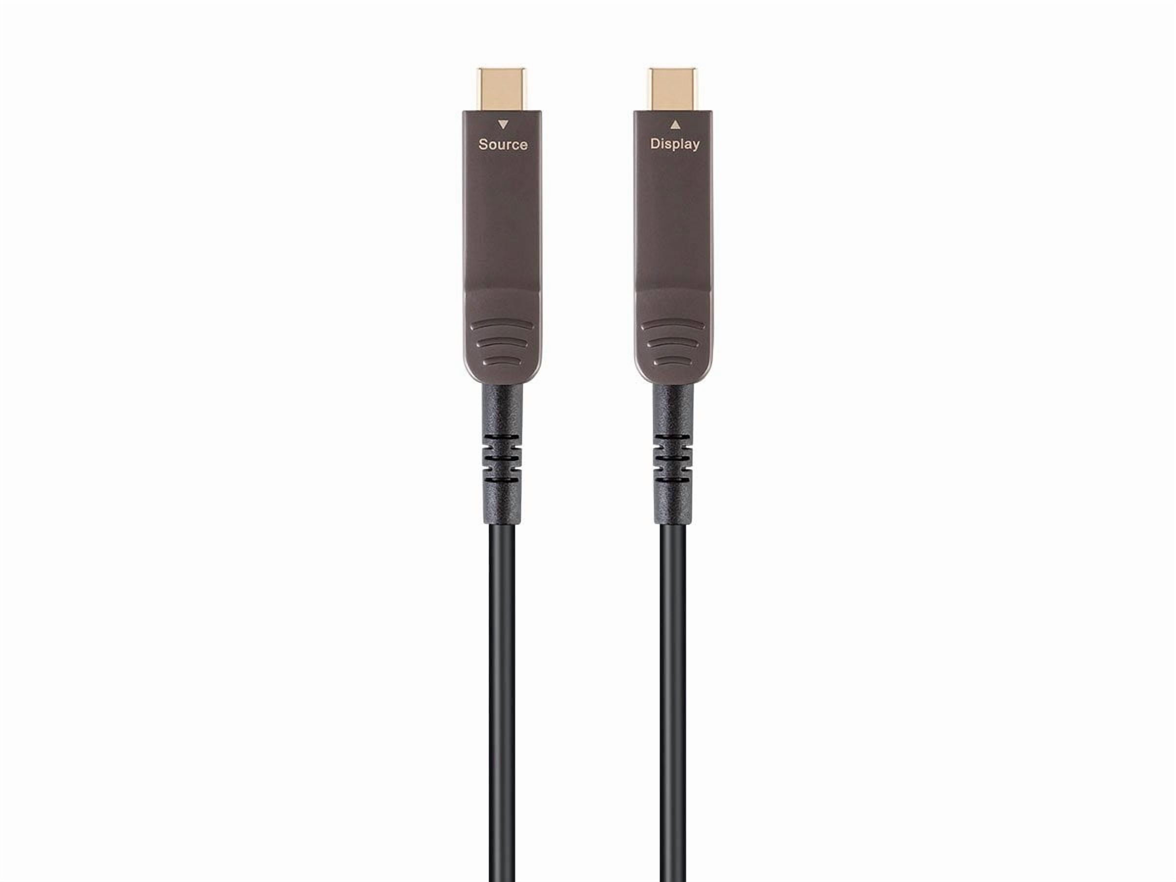 Monoprice USB 3.1 Type-C to Type-C Video Cable - 75ft, 4K@60Hz, Fiber ...