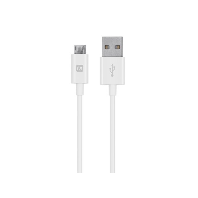 Monoprice USB-A to Micro B Cable - 6 Feet - White, Polycarbonate ...