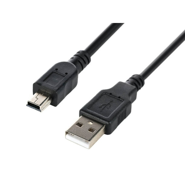 Monoprice USB A to Mini-B 2.0 File Transfer Cord - 6 Feet - Black | 5 ...